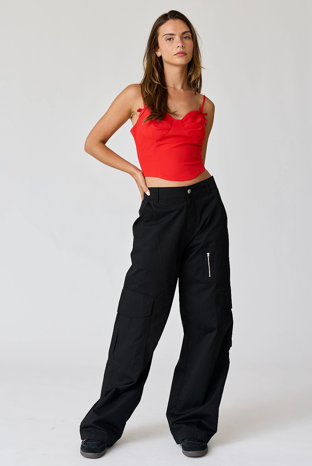 Red Bow Bustier – Bullet Boots