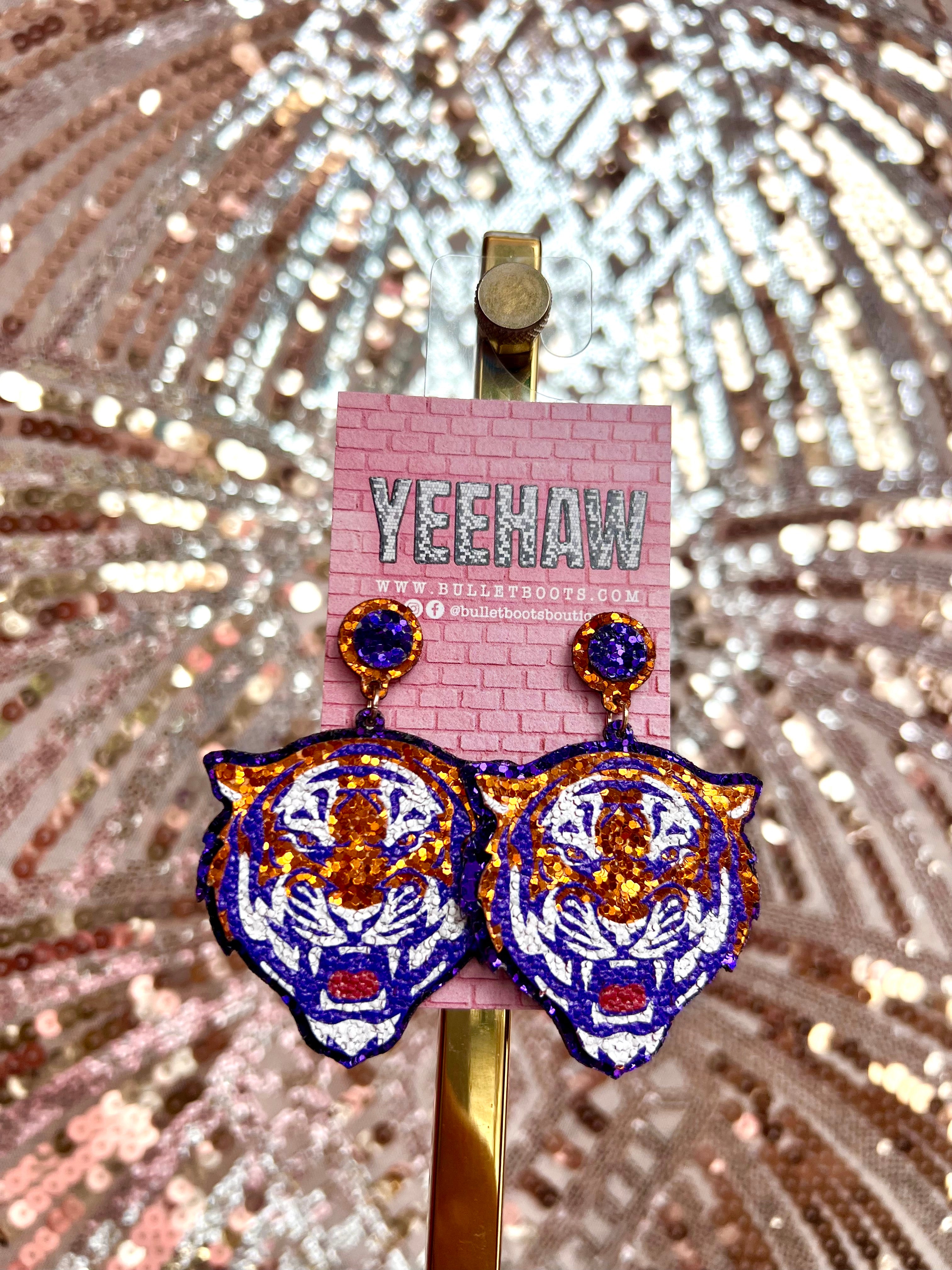 GAMEDAY Mascot Earrings – Bullet Boots